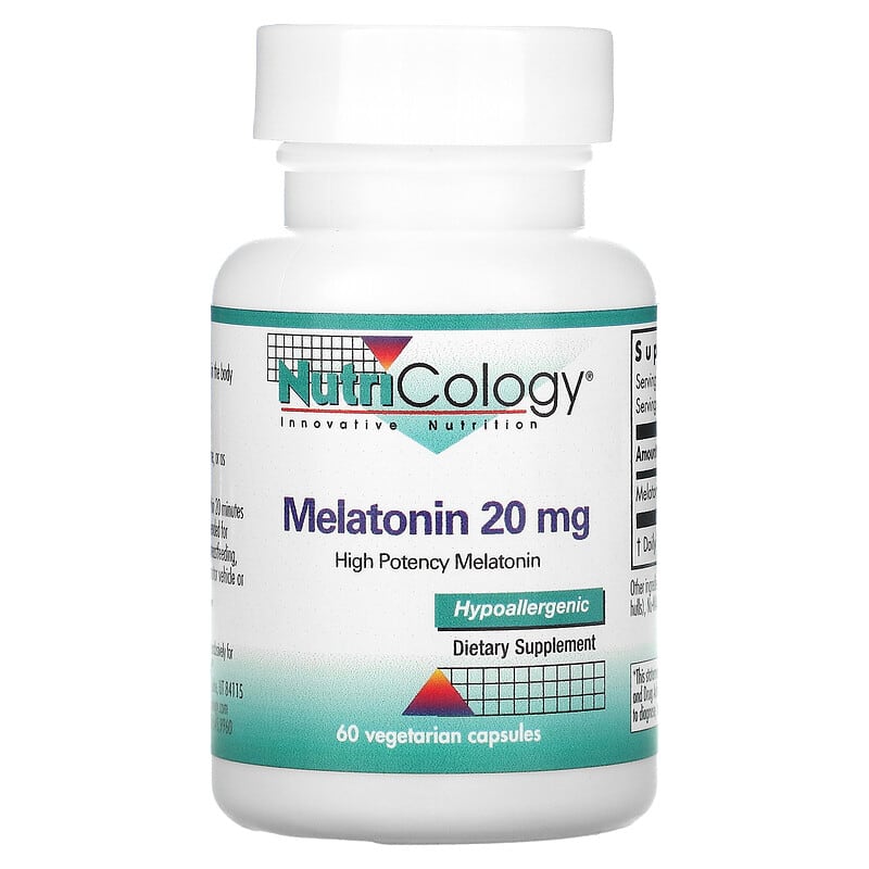 Nutricology Melatonin 20 mg High Potency Melatonin – nutrabin